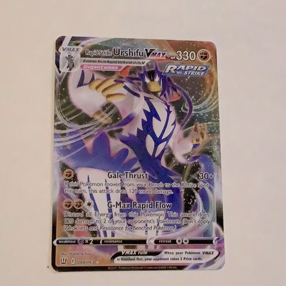 Toys | Pokmon Card Rapidstrike Urshifu Vmax | Poshmark